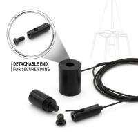 China Outdoor Signage Suspension Cable Gripper Kit 200kg 304 Stainless Steel Weatherproof Anti-Corrosion Hanging Set for sale