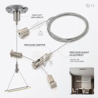 China Acoustic Panel Suspension Cable Gripper Kit 130kg Steel Alloy Silent Lock Theater Ceiling Hanging Set for sale