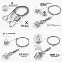 China Acoustic Panel Suspension Cable Gripper Kit 130kg Steel Alloy Silent Lock Theater Ceiling Hanging Set for sale
