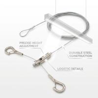 China Mirror Hanging Cable Gripper Suspension Kit 85kg 304 Stainless Steel Anti-Drop Safety Lock Ceiling Mount Set for sale