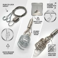 China Cable Tray Support Suspension Gripper Kit 160kg Galvanized Steel Heavy Duty Electrical Management Hanging Set for sale