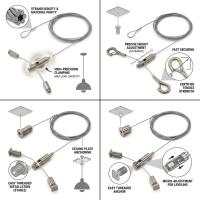 China Exhibition Hanging Cable Gripper Kit 120kg Aluminum Alloy Steel Portable Trade Show Booth Suspension Set for sale