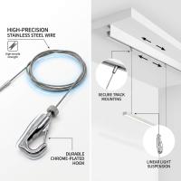 China Dual Cable Suspension Gripper Kit 110kg Steel Alloy Twin Cable Heavy Signage Billboard Ceiling Mount Set for sale