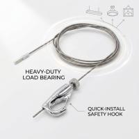 China Warehouse Storage Suspension Cable Gripper Kit 140kg Forged Steel Heavy Duty Industrial Racking Ceiling Mount Set for sale