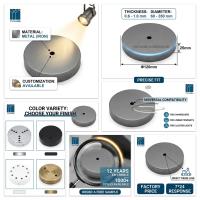 China Ceiling Canopy Base Multi Size DIY Kit 3 4 5 Holes Black White Gold Plate for Pendant Lights for sale