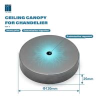 China Heavy Duty Ceiling Canopy Mounting Plate 58kg Load Iron Base Junction Box for Chandeliers for sale