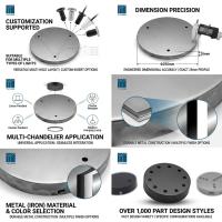 China Heavy Duty Ceiling Canopy Mounting Plate 58kg Load Iron Base Junction Box for Chandeliers for sale