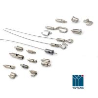 China Universal Hanging Kit 2m Steel Cable Ceiling Canopy 2 Sets Adjustable Height Linear Track Panel Batten LED Lights for sale