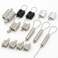 China Professional Lighting Looping Grippers Adjustable Cable Gripper Systems Cable Looping Gripper 1.0-1.5mm 30kg / 66lbs Polished Nickel Architectural Wire Rope Suspension Clamp for sale
