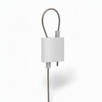 China Looping Grippers for Signage & Display Wire Hanging Hardware Cable Looping Gripper 1.0-1.5mm 30kg / 66lbs Polished Brass Closed Loop Wire Rope Clamp for sale