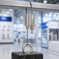 China Looping Gripper Manufacturer Customizable Wire Suspension Solutions Cable Looping Gripper 1.0-1.5mm 30kg / 66lbs Satin Nickel Wire Rope Loop Clamp for Lighting Suspension for sale
