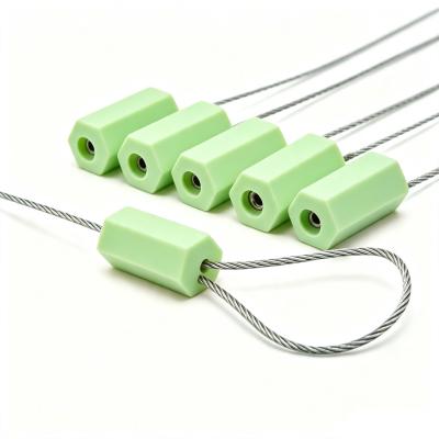 China SS-002-2500 Steel Cable Security Seal 2500mm Galvanized Wire Rope Tamper Evident Heavy Duty Cargo Lock Seal for sale