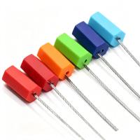 China Hot Selling Single Use Pull Tight Security Cable Seal 1.5mm/1.8mm Diameter Lead Seal Hexagonal Anti-Tamper Steel Wire Seal for sale