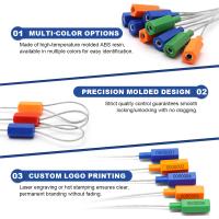China 1.8mm/1.5mm ABS Plastic Coated Hexagonal Steel Wire Cable Seals Tamper Proof Container Security Seal Lock for sale
