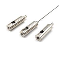 China Modular Suspension Cable Gripper Kit T Bar Mounting Clip Stainless Steel Wire Rope Hanging Set for LED Panel Light for sale