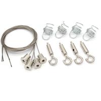 China Suspension Cable Gripper Hook Brass Steel Quick Connect Wire Rope Lock for Pendant Lamp Signage for sale