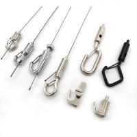 China Tool Free Quick Adjustable Suspension Cable Gripper Stainless Steel Push Pull Wire Lock for Ceiling Light Positioning for sale