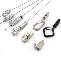 China Tool Free Quick Adjustable Suspension Cable Gripper Stainless Steel Push Pull Wire Lock for Ceiling Light Positioning for sale