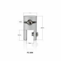China Custom Aluminium Photo Frame Advertising Light Box Glass Hanger Edge System Cable Clamp for Art Dispaly Hanging for sale