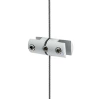 China Panel Adjoiner Set Multi Panel Joining Hardware Heavy weight Cable Display Connector Double sided side clamp for Retail Exhibition Sign and Gallery Displays for sale