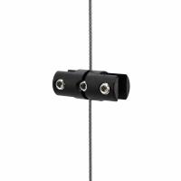 China Panel Adjoiner Set Multi Panel Joining Hardware Heavy weight Cable Display Connector Double sided side clamp for Retail Exhibition Sign and Gallery Displays for sale