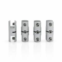 China Panel Adjoiner Set Multi Panel Joining Hardware Heavy weight Cable Display Connector Double sided side clamp for Retail Exhibition Sign and Gallery Displays for sale