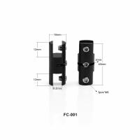 China Panel Adjoiner Set Multi Panel Joining Hardware Heavy weight Cable Display Connector Double sided side clamp for Retail Exhibition Sign and Gallery Displays for sale