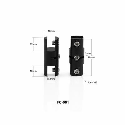 China Panel Adjoiner Set Multi Panel Joining Hardware Heavy weight Cable Display Connector Double sided side clamp for Retail Exhibition Sign and Gallery Displays for sale