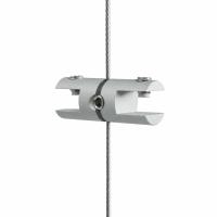 China Double Sided Side Clamp Panel Adjoiner Connector Hardware for Cable Display Retail Exhibition Sign Gallery for sale