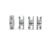 China Double Sided Side Clamp Panel Adjoiner Connector Hardware for Cable Display Retail Exhibition Sign Gallery for sale