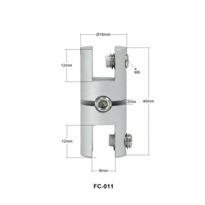 China Double Sided Side Clamp Panel Adjoiner Connector Hardware for Cable Display Retail Exhibition Sign Gallery for sale