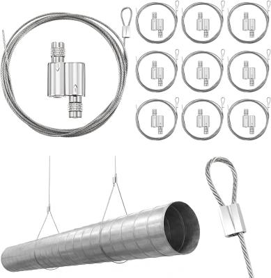 China Heavy Duty HVAC Hanging Kit High Breaking Load Wire Rope Suspension Set Air Handling Unit Ceiling Mount for sale