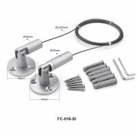 China Wall-to-Wall Banner Hanging System Stainless Steel Cable Tensioner Display Hardware Kit for sale