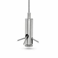 China Brass Material Cable Gripper with Lock – 3.0mm Wire Rope, 160kg Safe Working Load, Industrial Suspension for sale