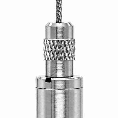 China Brass Material Cable Gripper with Lock – 3.0mm Wire Rope, 160kg Safe Working Load, Industrial Suspension for sale