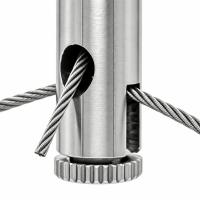 China Brass Material Cable Gripper with Lock – 3.0mm Wire Rope, 160kg Safe Working Load, Industrial Suspension for sale