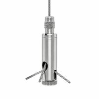 China One Piece Machined Brass 1 To 3 Split Cable Gripper, 2.5mm Rope, 60kg Static Load, Anti-Vibration Clamp for sale