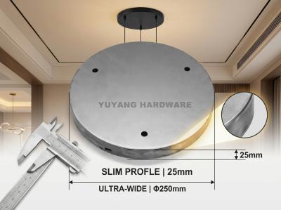 China Ceiling Lamp Base Residential Living Room Pendant Light 3 4 5 Hole Iron Plate Black White for sale