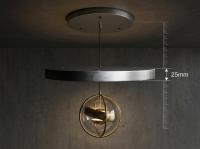 China Ceiling Lamp Base Commercial Restaurant Cafe Pendant Light 3 4 5 Hole Plate Gold Bronze for sale