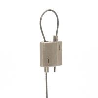 China Zinc Alloy HVAC Hanging Kit 1.2mm Looping Cable Gripper for Sign Panel Suspension for sale