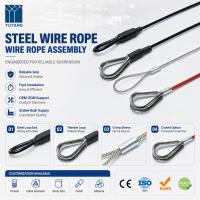 China Galvanized Steel 7x7 IWRC Wire Rope Sling with D Ring Swivel Loop Eye Snap Hook for sale