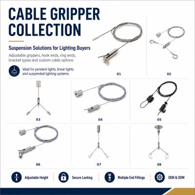 China Galvanized Steel 7x7 IWRC Wire Rope Sling with D Ring Swivel Loop Eye Snap Hook for sale