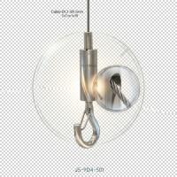 China Nickel Plated Square Wire Lock J Type Hook Cable Gripper Hook Grippers for Display Hanging System for sale