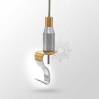 China Large Open J Hook Cable Gripper Wire Rope Suspension Kit Hook Grippers for Ceiling Lighting Projects for sale