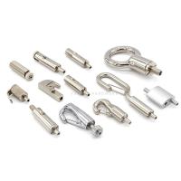 China Nickel Plated Square Wire Lock J Type Hook Cable Gripper Hook Grippers for Display Hanging System for sale