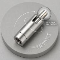 China Nickel Plated Lamp Swivel Joint M10 Threaded Aircraft Cable Fixture Hanger for sale