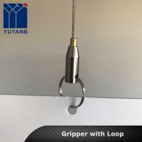 China Picture & Lighting Hanging Suspension Wire Rope Clip, YUYANG Brand Nickel Plated Brass Zinc Alloy, Fits 0.8~1.2mm Cable for sale