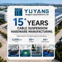 China Picture & Lighting Hanging Suspension Wire Rope Clip, YUYANG Brand Nickel Plated Brass Zinc Alloy, Fits 0.8~1.2mm Cable for sale