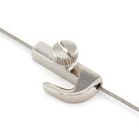 China J-Type Brass Adjustable Wire Rope Clip with Hook Gripper, Hanging Kit for Lights, Art Frames, Pictures & Panels for sale