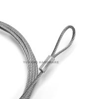 China Nickel Plated Brass Cable Gripper Suspension Kit Anti Oxidation Wire Rope Ceiling Light Hanging Set for sale